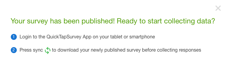 Publish a Survey | QuickTapSurvey