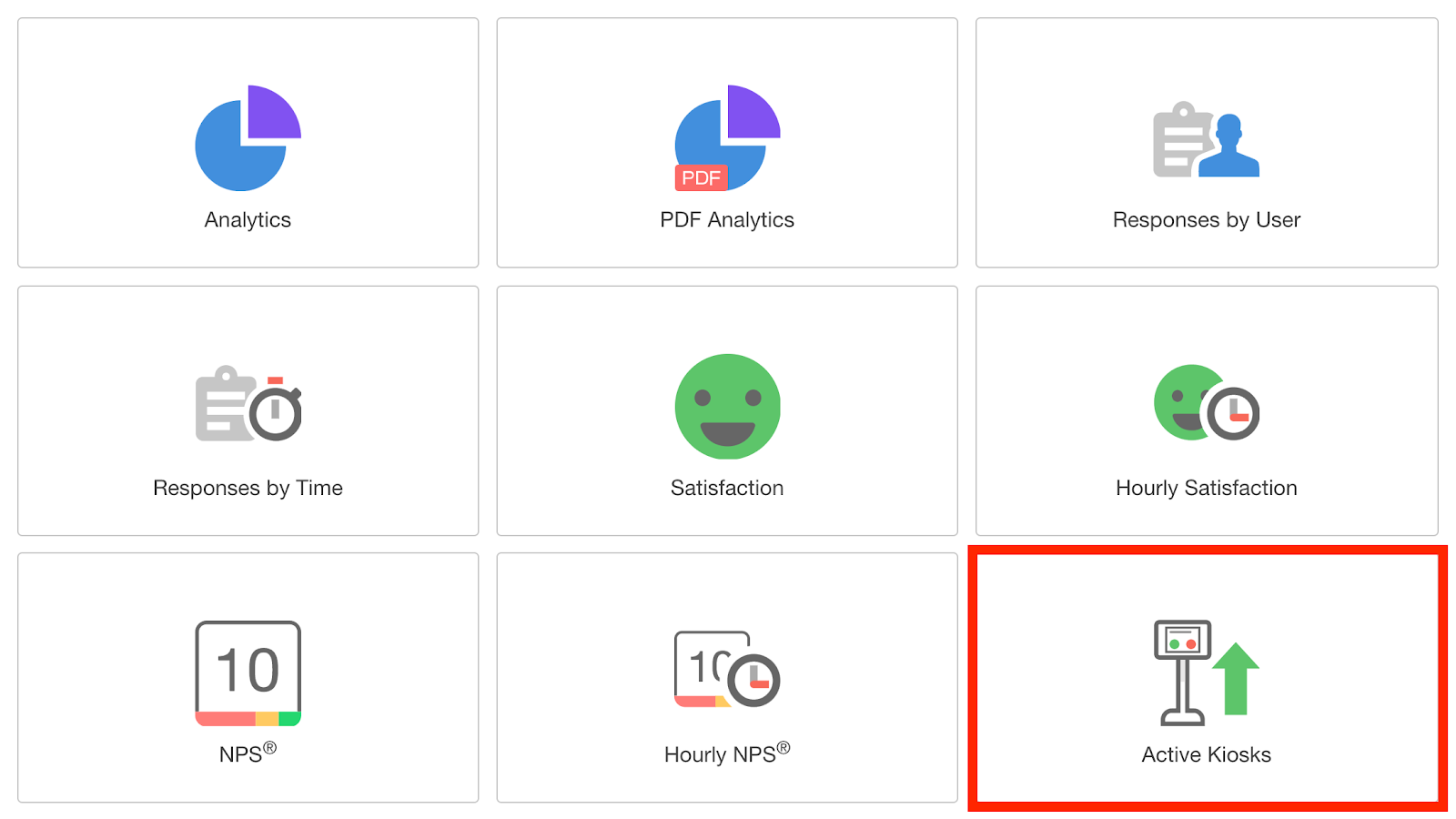 Active Kiosk Report | QuickTapSurvey