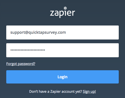 Setting up your QuickTapSurvey Trigger for Zapier | QuickTapSurvey