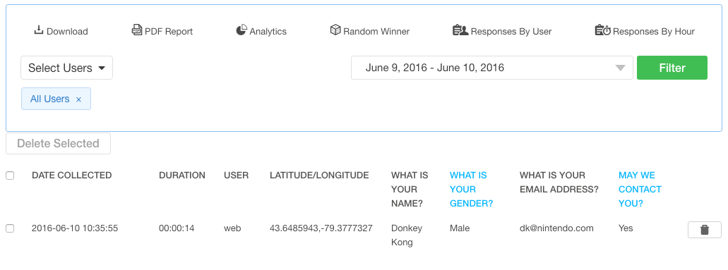 Filtering Your Survey Responses | QuickTapSurvey