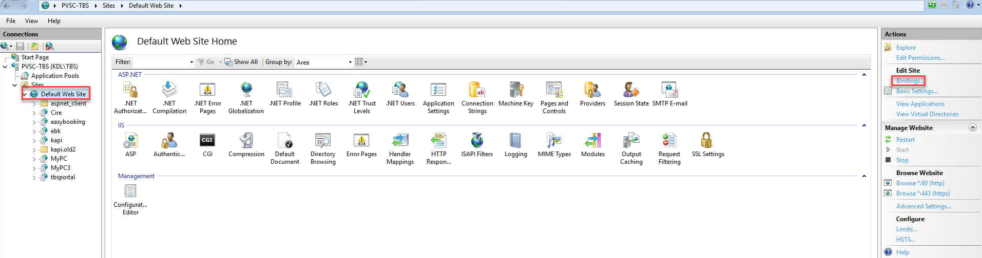 How to install certificate in IIS for TBS Software | TBS Libraries KB