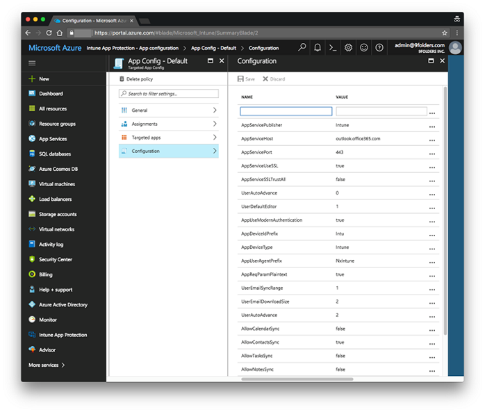 How to use 'Nine Work for Intune' and set Configuration | Nine Work