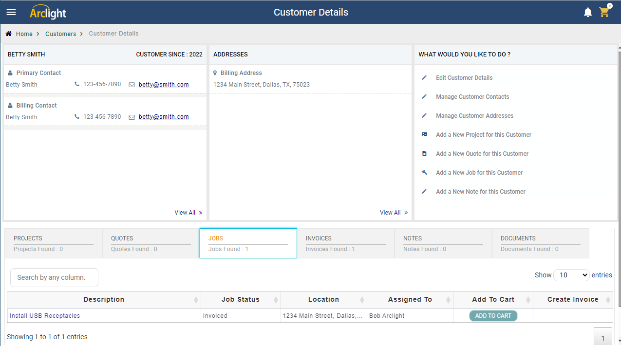 Managing Customers | Arclight