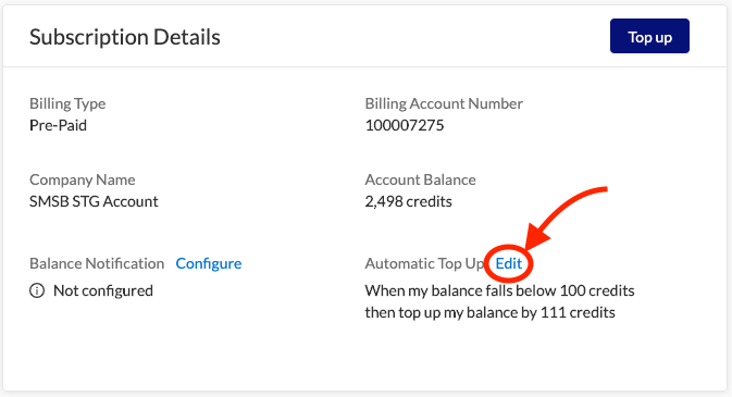 Topping-Up your account – SMS Broadcast