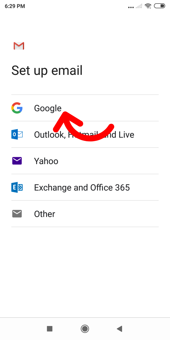 What should you do if you have encountered an authentication error when setting up Gmail in Nine ...