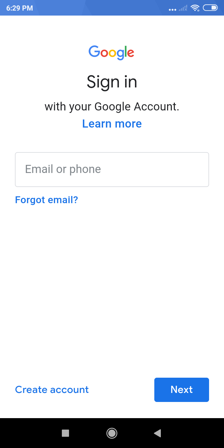 What should you do if you have encountered an authentication error when setting up Gmail in Nine ...