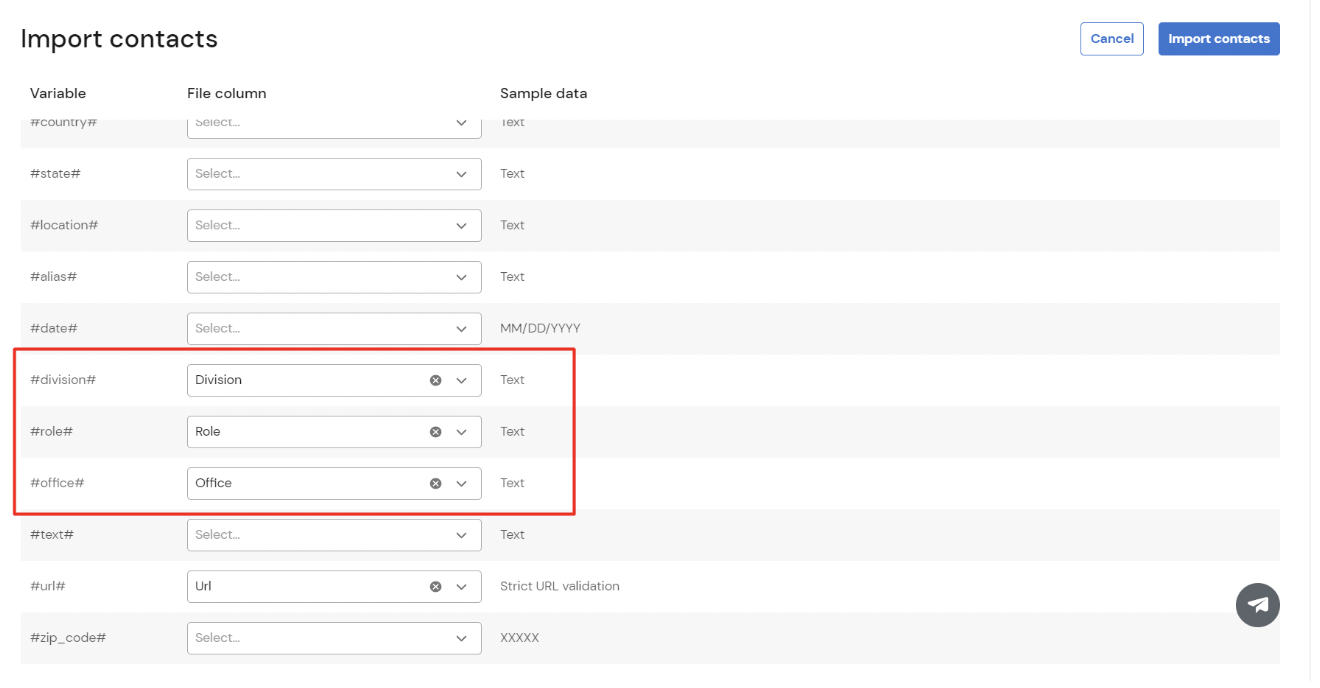 Contacts V2 | Importing Contacts – mTXT