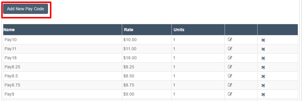 Setting Pay Codes for Employees' Rates | MO Ankota Support