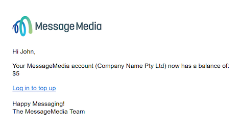 Topping up your Pre-Paid account – MessageMedia