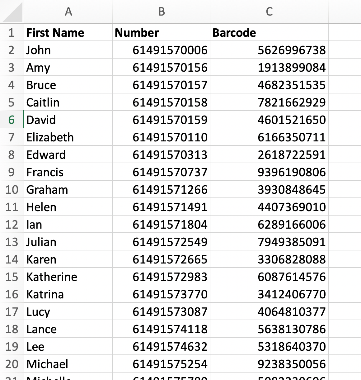 Sending unique Barcodes to a list of recipients with Mobile Landing ...