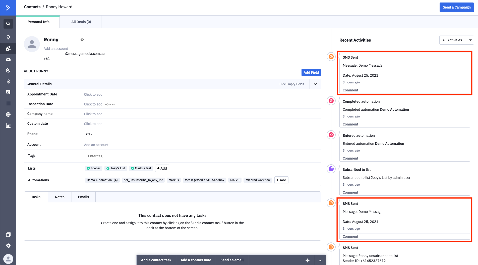 ActiveCampaign | How to add SMS as an Action to your Workflow – Sinch ...