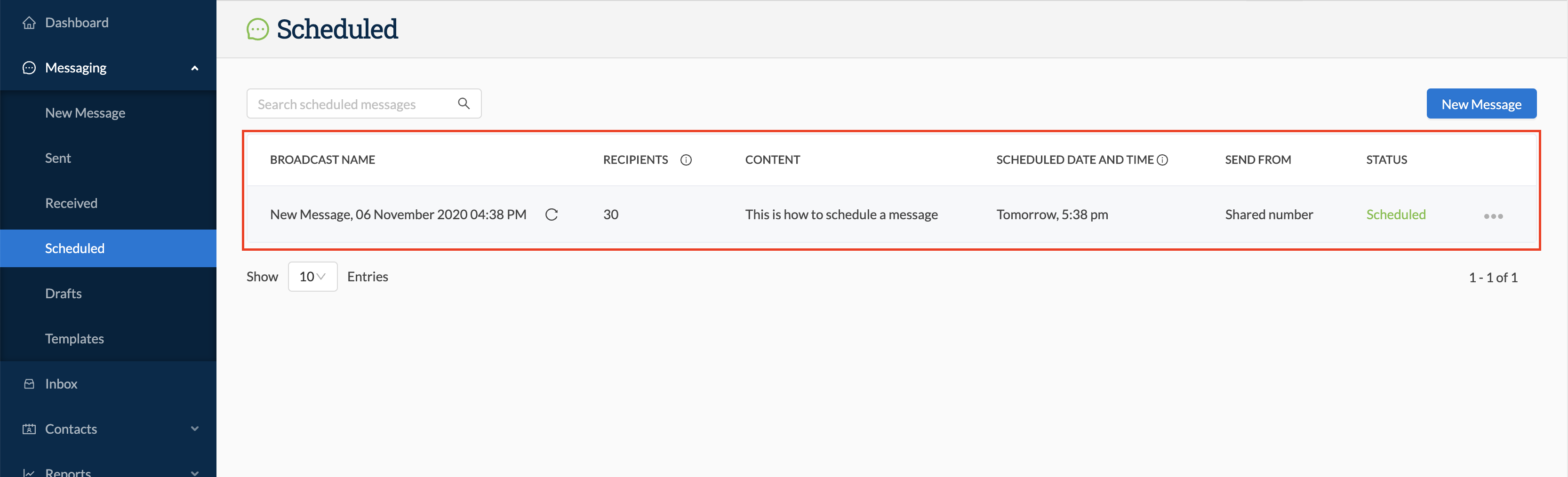 Scheduling Messages – MessageMedia
