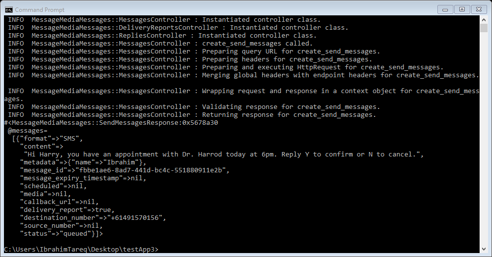 Appointment Reminders using the Messages API – Sinch MessageMedia