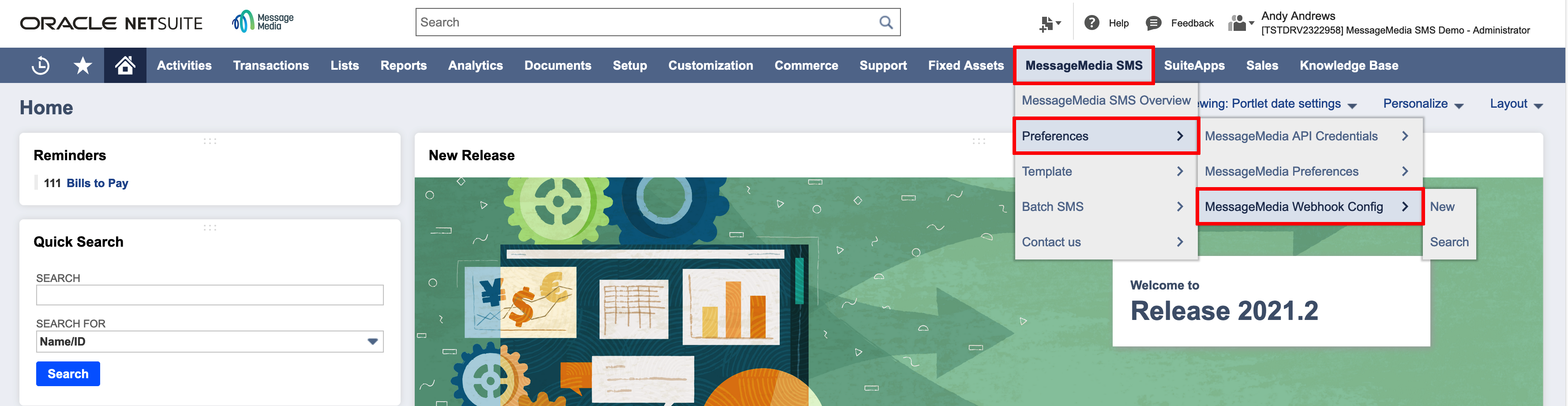 NetSuite | Setup | Step 6: Configuring Webhook Records – Sinch Engage