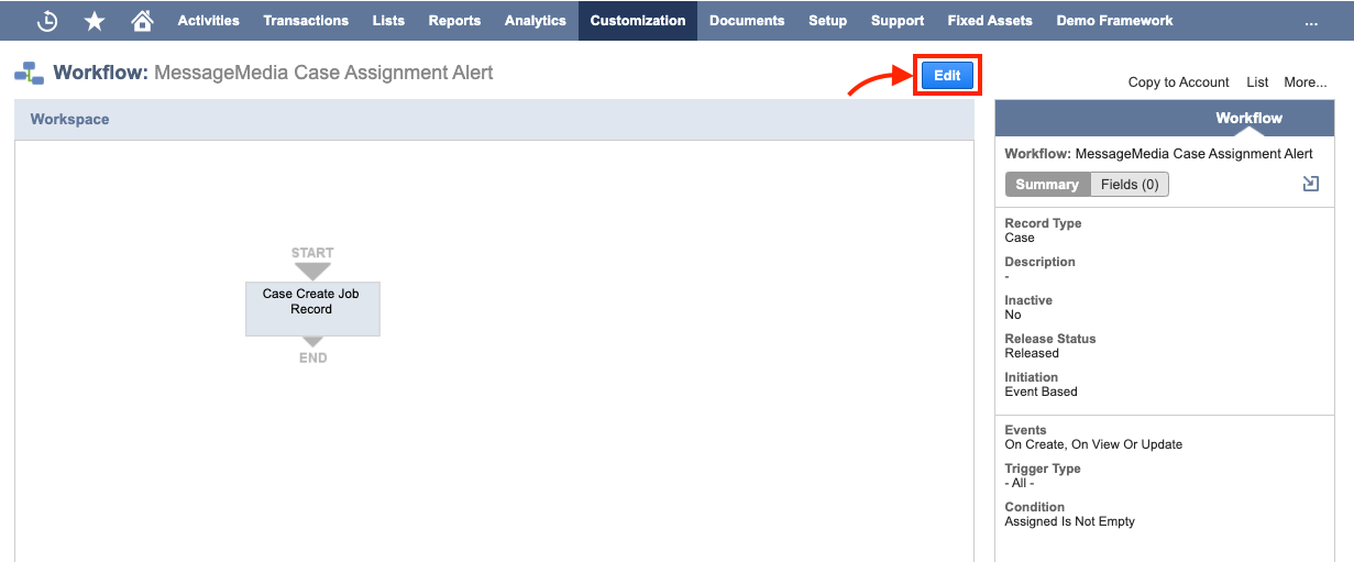 NetSuite | Pre-configured Workflows – Sinch MessageMedia