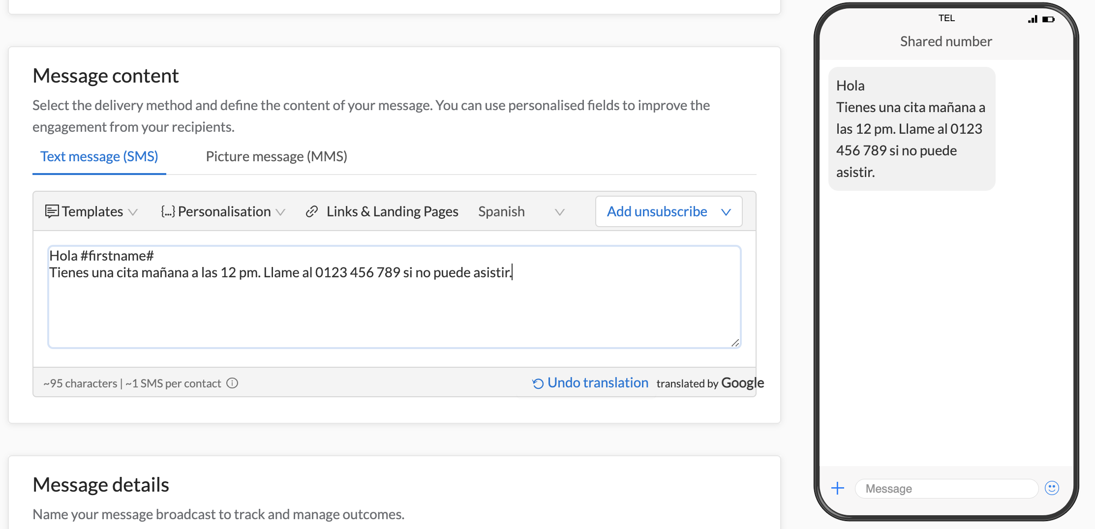 Using Google Translate – MessageMedia