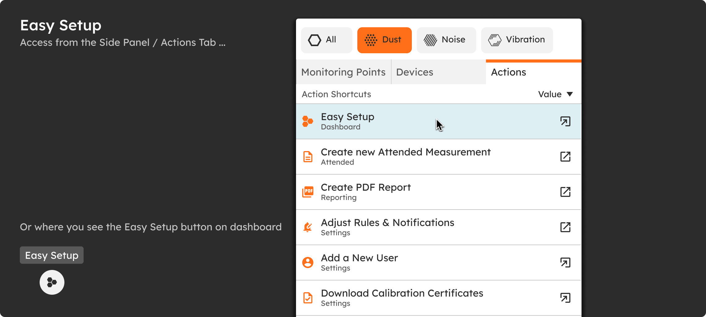 Easy Setup and the Manage Window | SiteHive