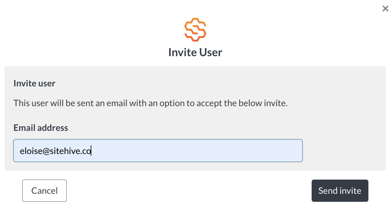 User management within SiteHive | SiteHive