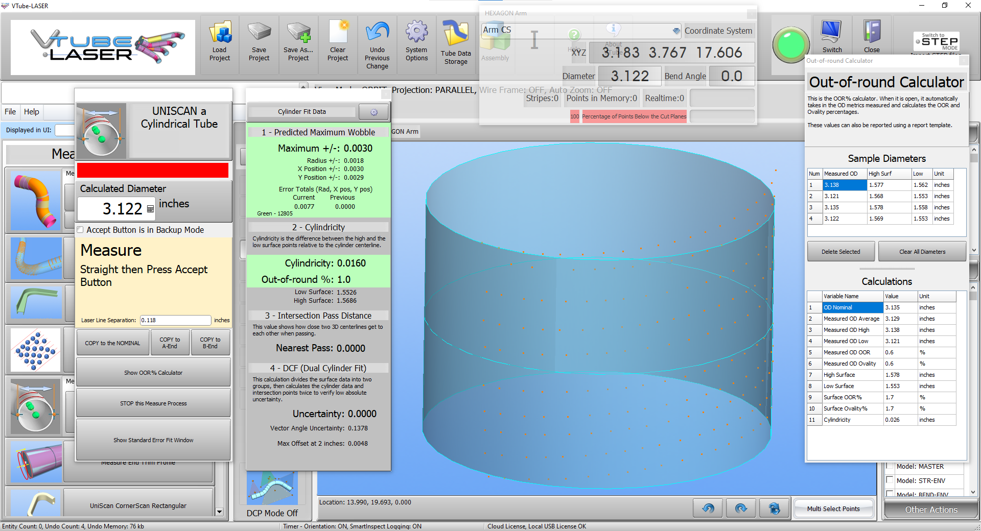 How to Measure an End Form's OOR %, Ovality %, and GD&T Cylindricity ...