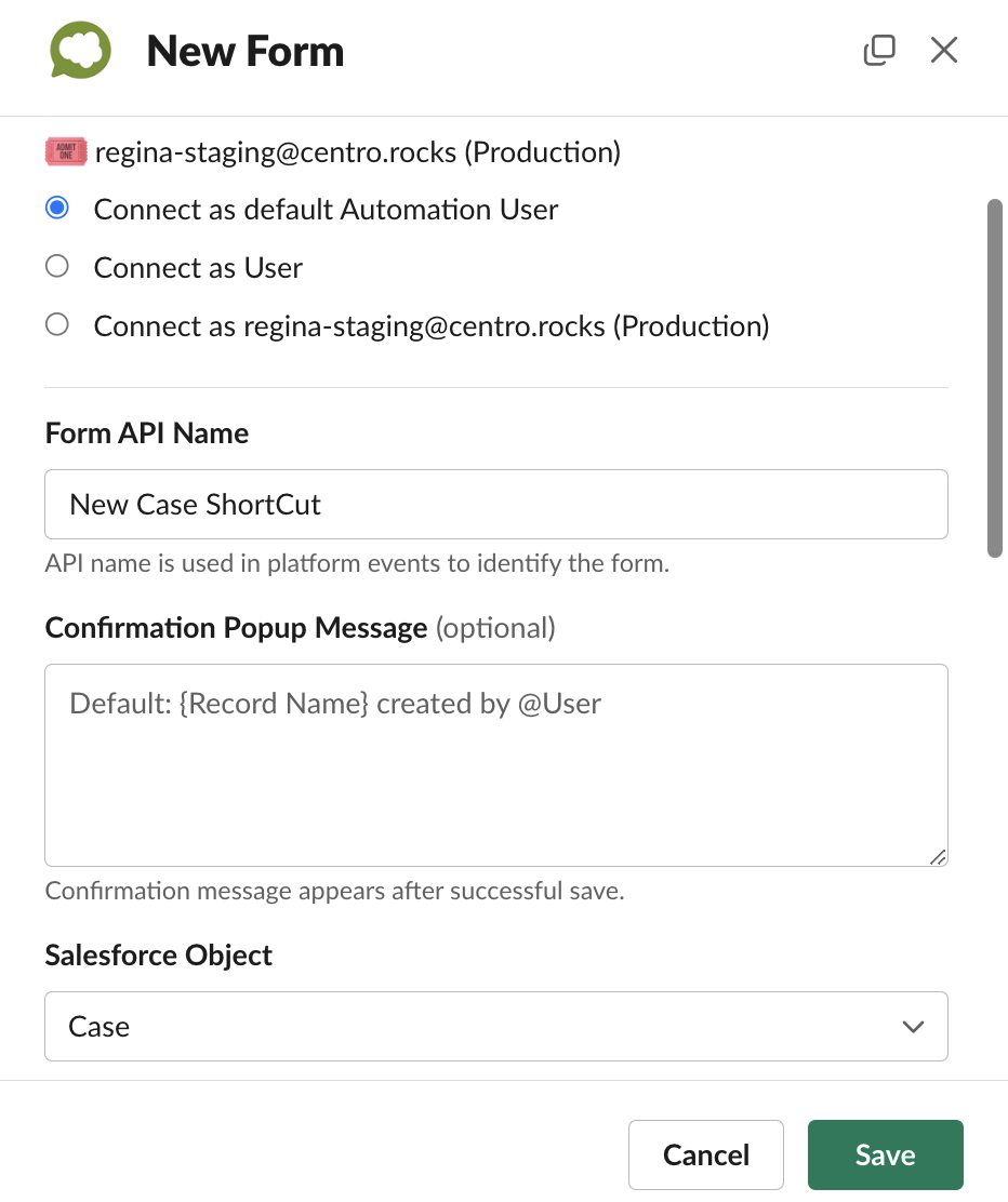 Quick Start: Create a Case from any message in Slack | Centro