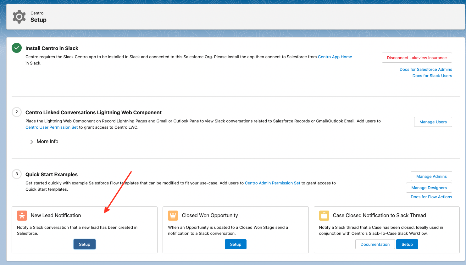 Quick Start: New Lead Notification | Centro