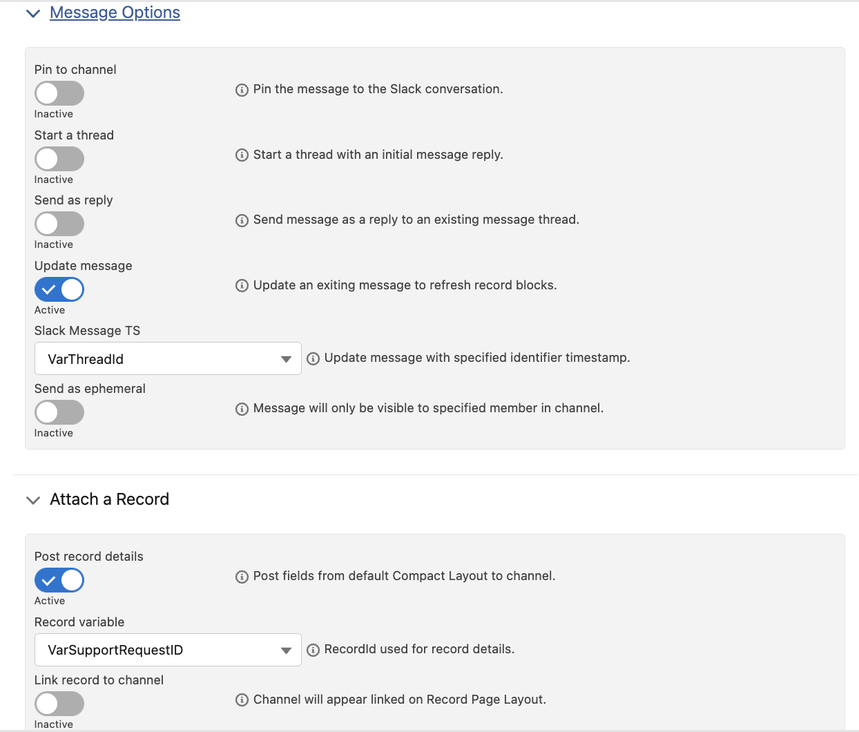 How to have Emoji's in Slack update fields in Salesforce? | Centro