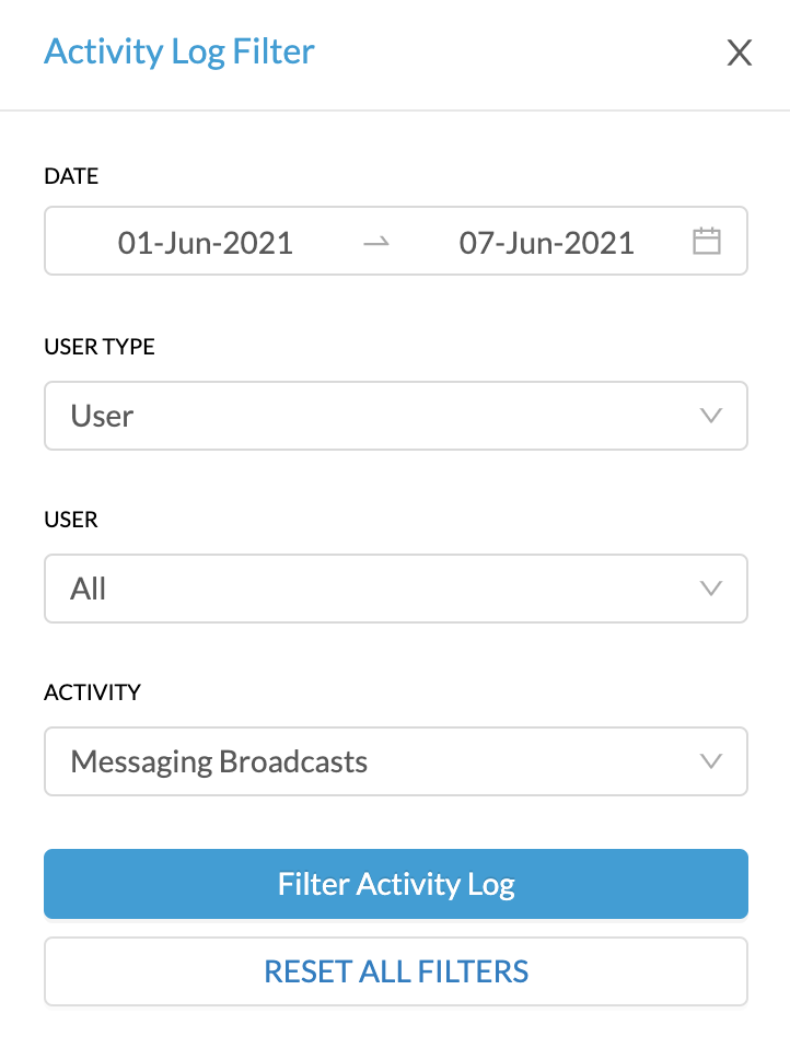 Activity Log | 2degrees