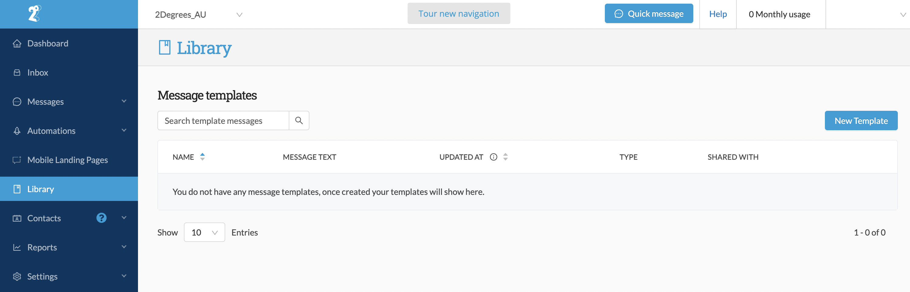Navigation Changes in the Hub | 2degrees