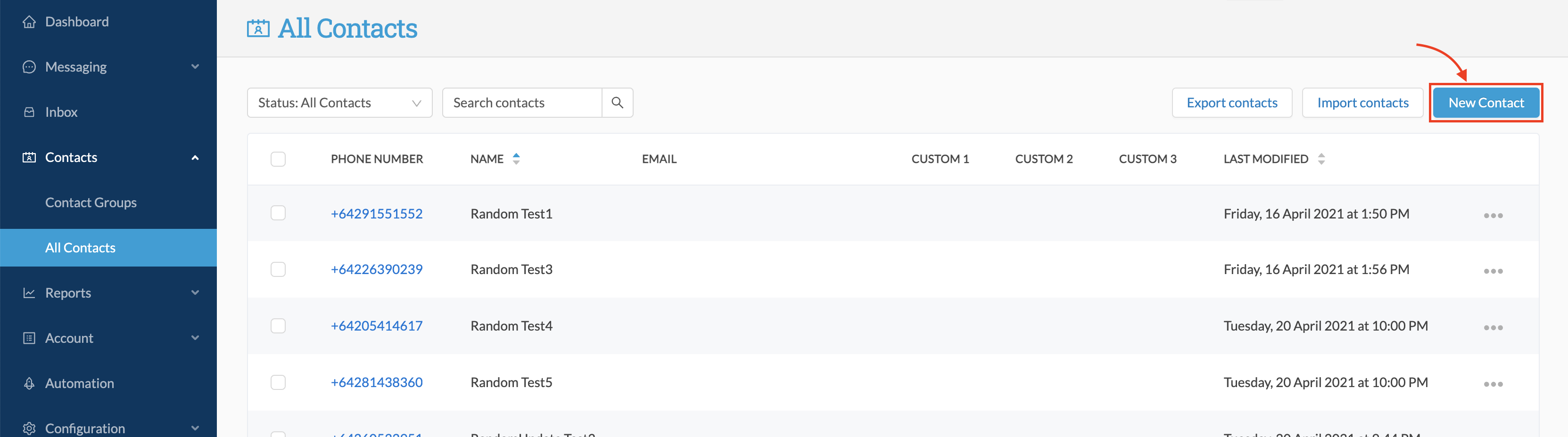 How to create contacts | 2degrees