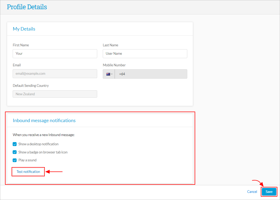 How to set up desktop notifications for inbound messages | 2degrees