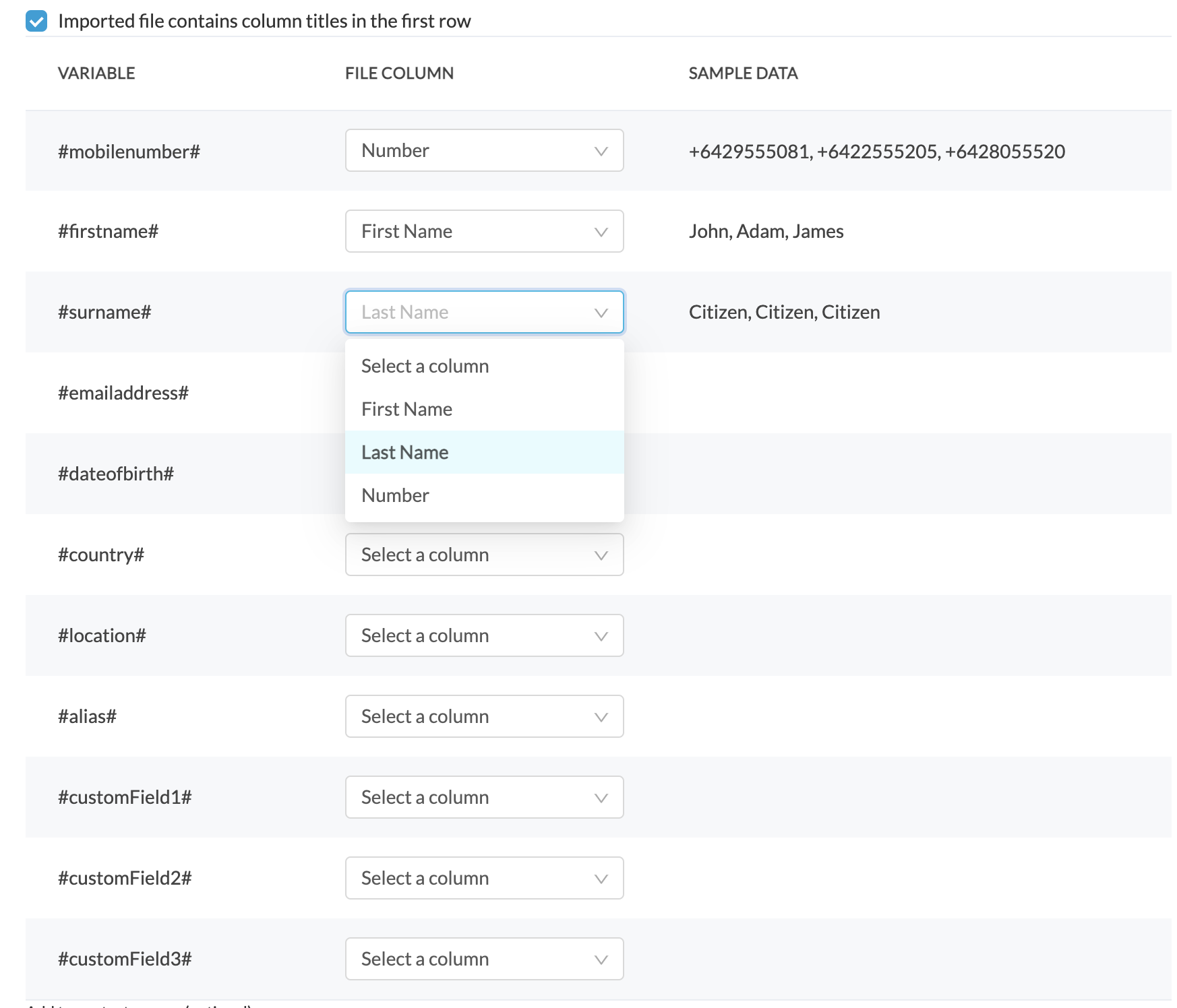 Importing Contacts | 2degrees