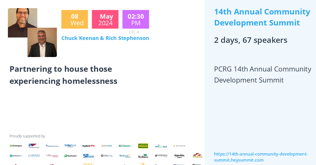 Partnering to house those experiencing homelessness - 14th Annual ...