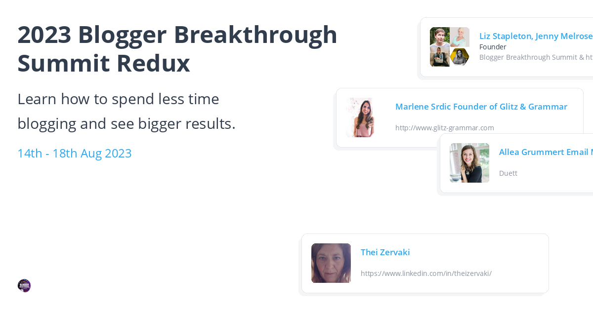 2023 Blogger Breakthrough Summit Redux by Double Jacks Media, LLC