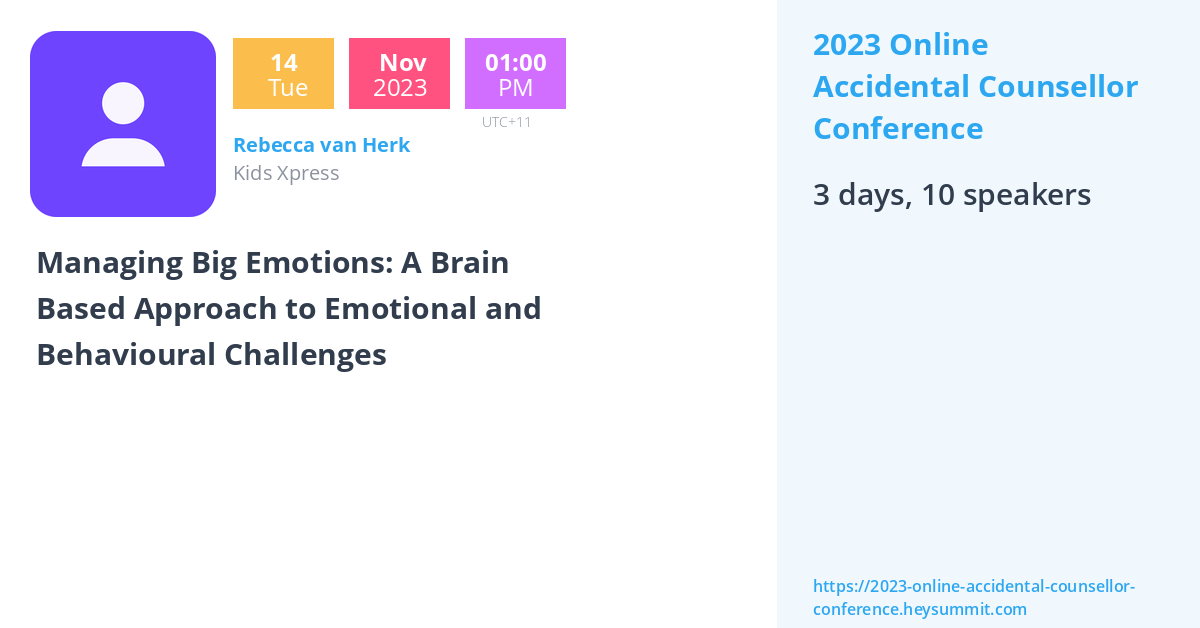 Managing Big Emotions: A Brain Based Approach to Emotional and ...