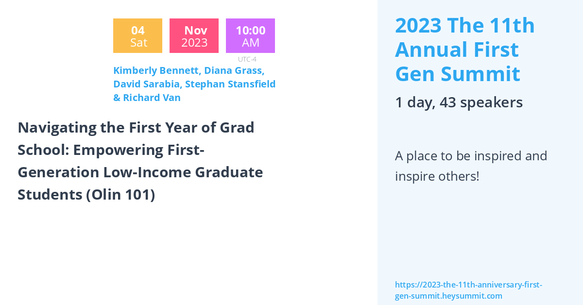Diana Grass - 2023 The 11th Annual First Gen Summit