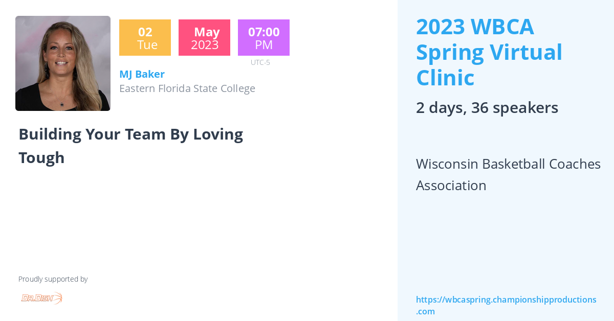 MJ Baker - 2023 WBCA Spring Virtual Clinic by Wisconsin Basketball ...