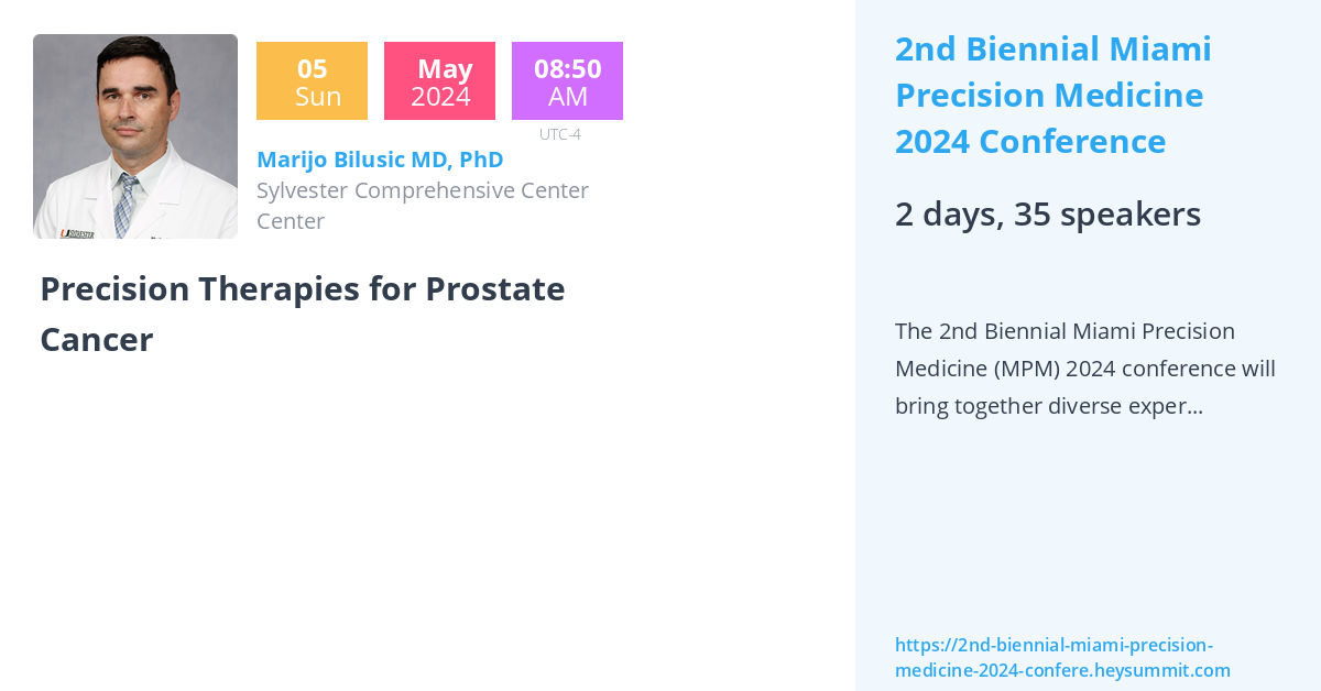 Precision Therapies for Prostate Cancer