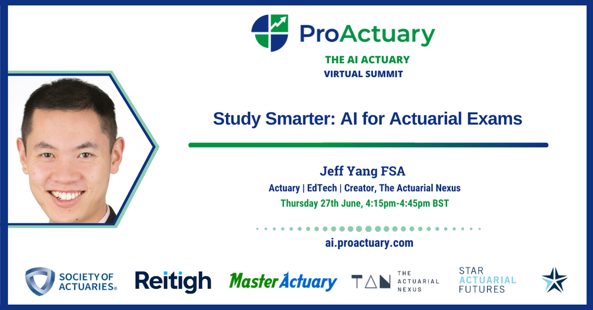 Jeff Yang FSA - The AI Actuary Virtual Summit