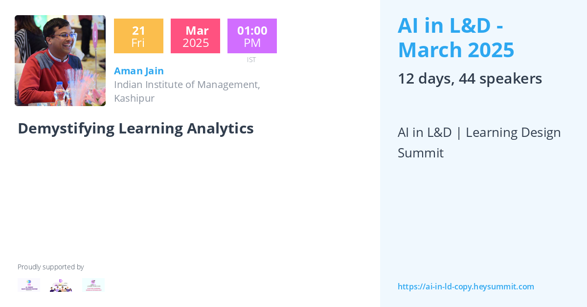 Aman Jain - AI in L&D