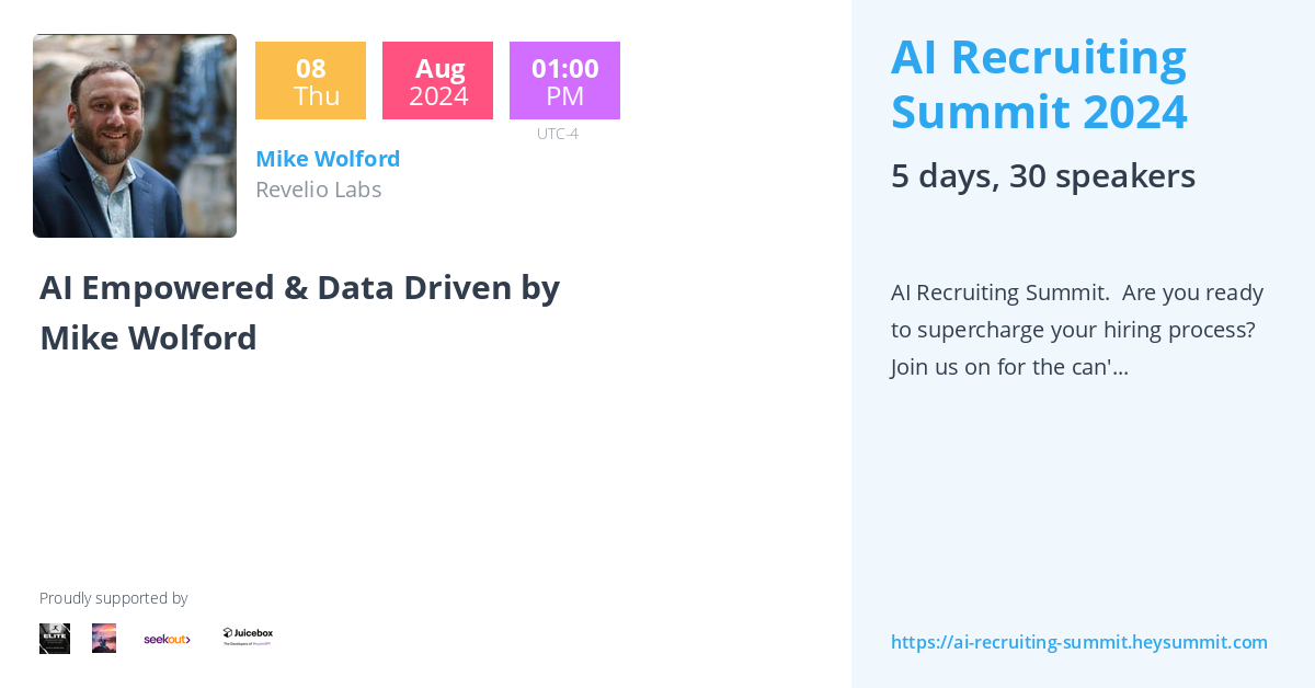 Mike Wolford - AI Recruiting Summit
