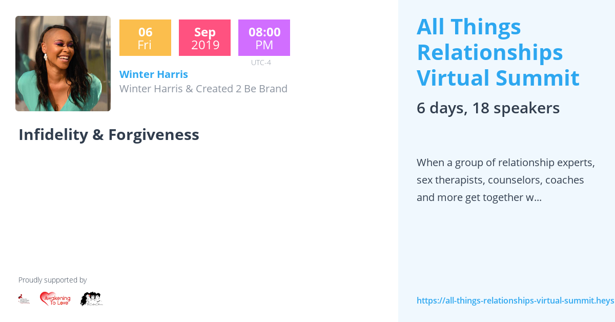 Winter Harris - All Things Relationships Virtual Summit by The ...