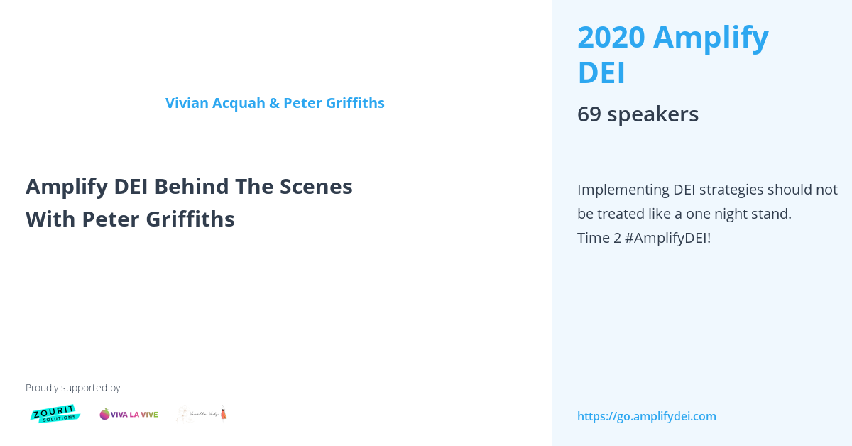 Peter Griffiths - 2020 Amplify DEI