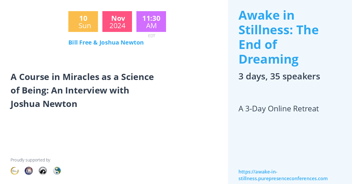 Joshua Newton - Awake in Stillness: The End of Dreaming