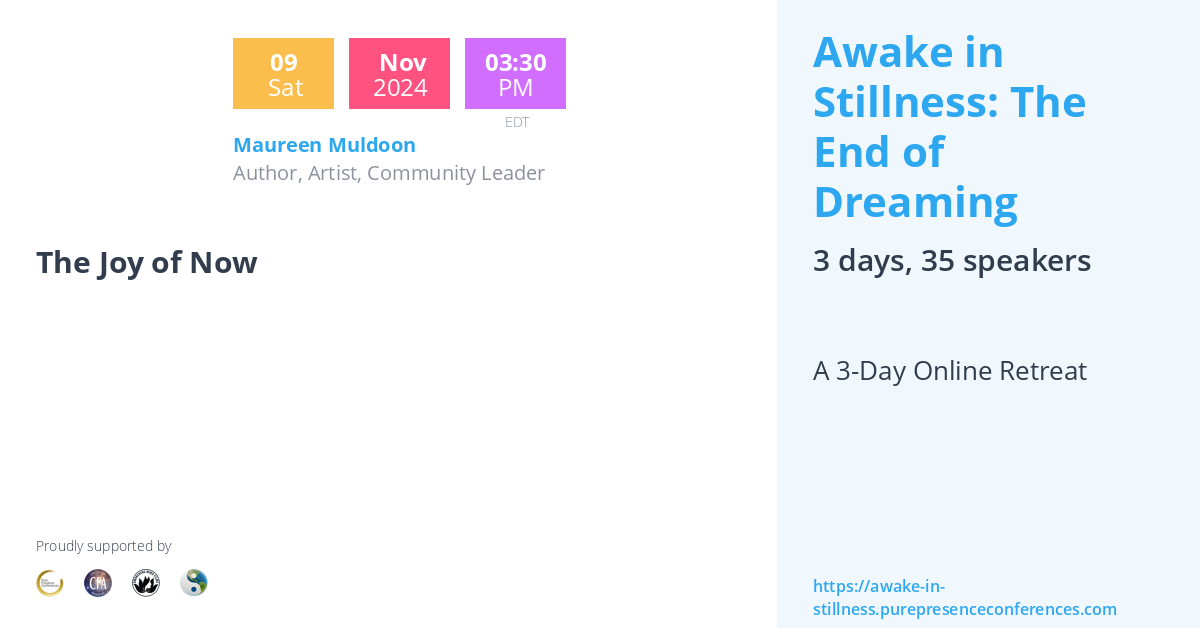 Maureen Muldoon - Awake in Stillness: The End of Dreaming