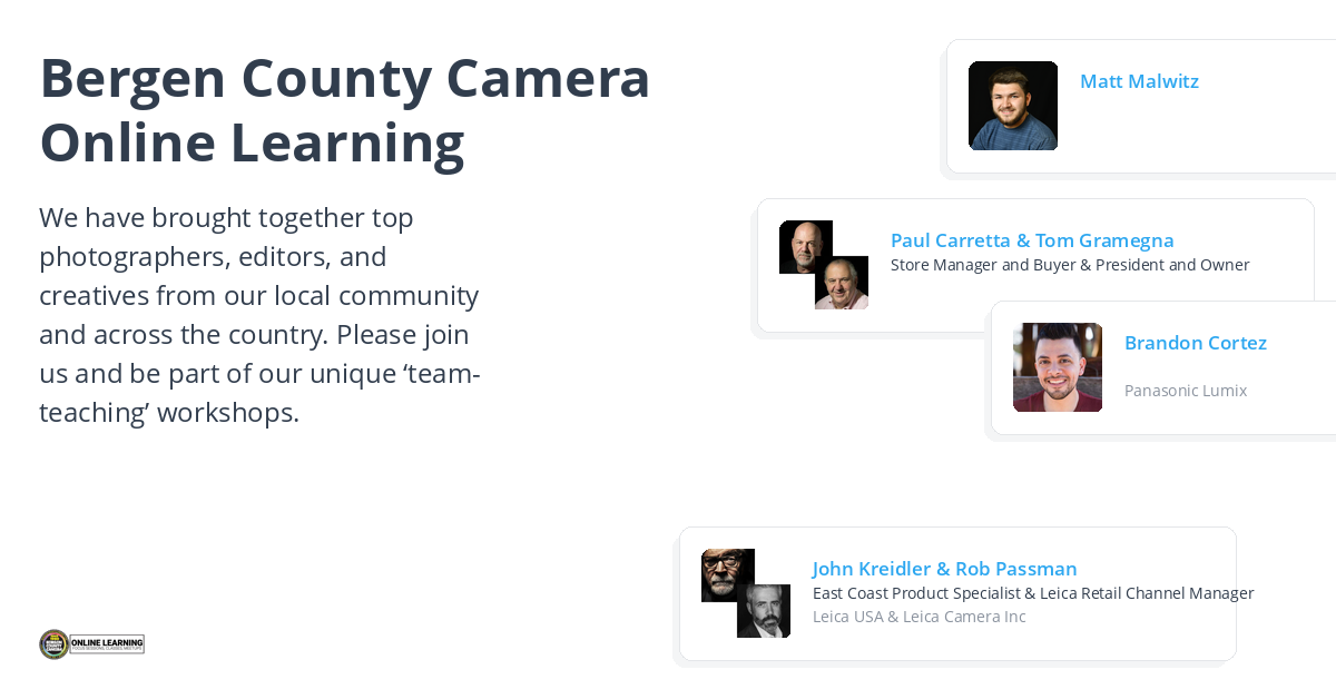 Bergen County Camera Online Learning by Bergen County Camera