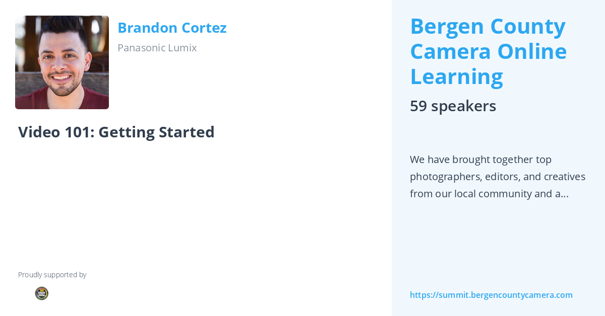 Brandon Cortez - Bergen County Camera Online Learning