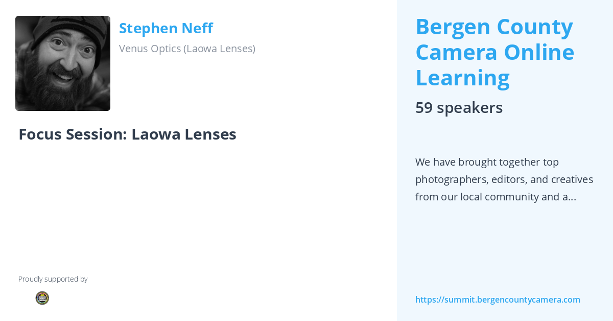 Stephen Neff - Bergen County Camera Online Learning