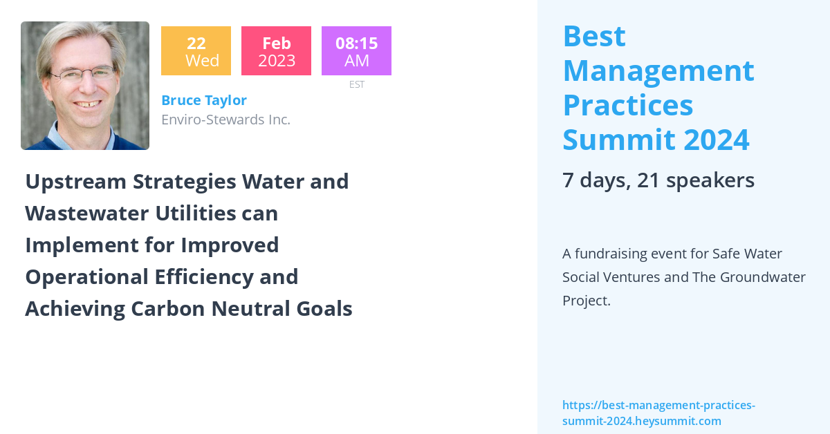 Upstream Strategies Water and Wastewater Utilities can Implement for ...