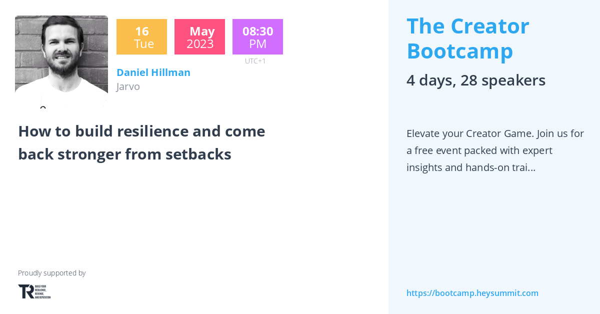 How to build resilience and come back stronger from setbacks