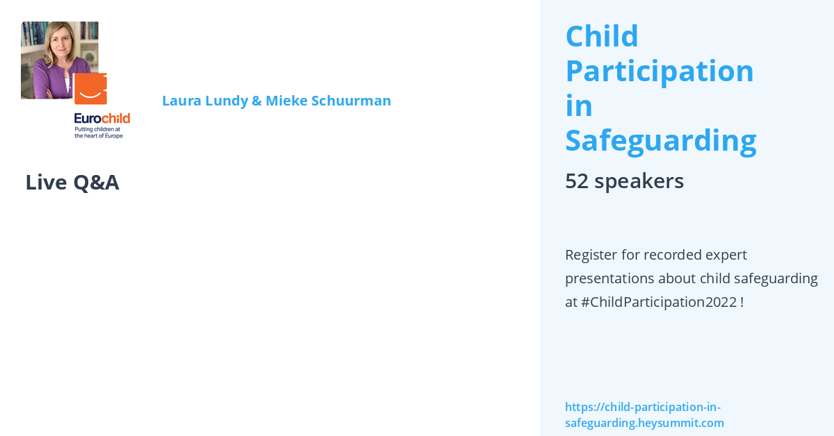 Laura Lundy - Child Participation in Safeguarding